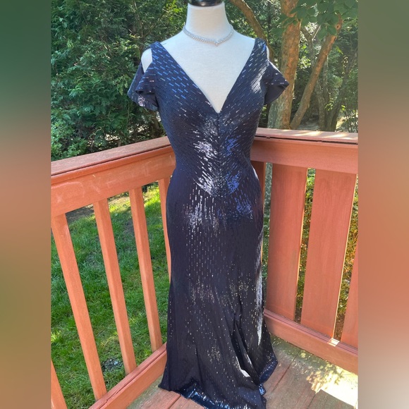Alberto Makali | Dresses | Alberto Makali Size 6 Navy Gown | Poshmark